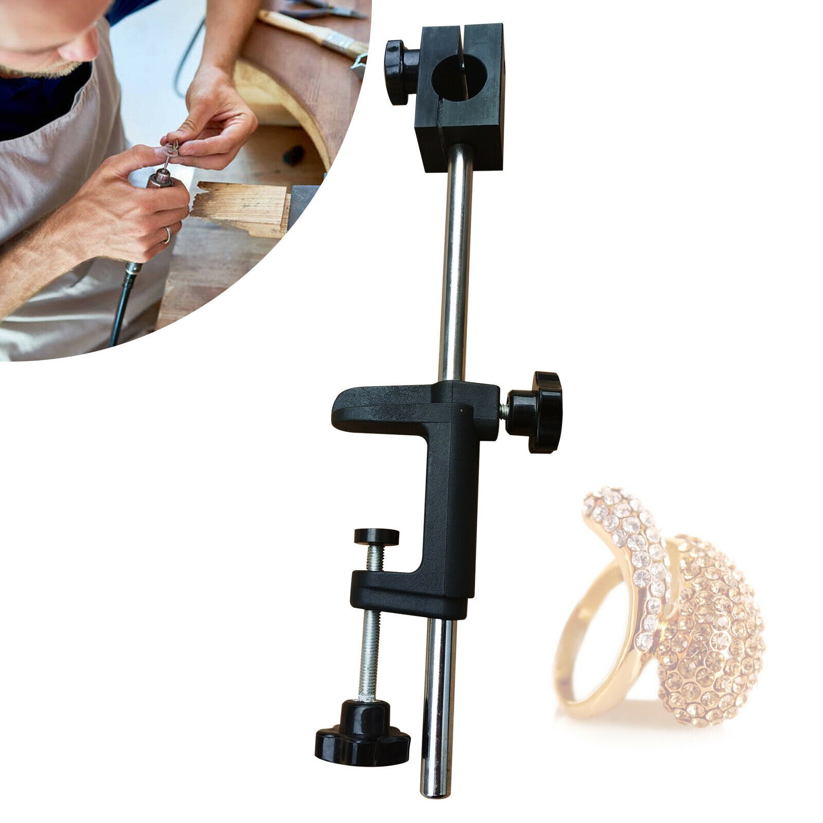 Handpiece Holder Fixer with Clamp Height Adjustable Rotates for Hanging ...