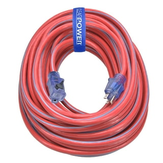 Prime NS514835 100' 12/3 SJTW Neon Blue Neon Flex Extension Cord ...