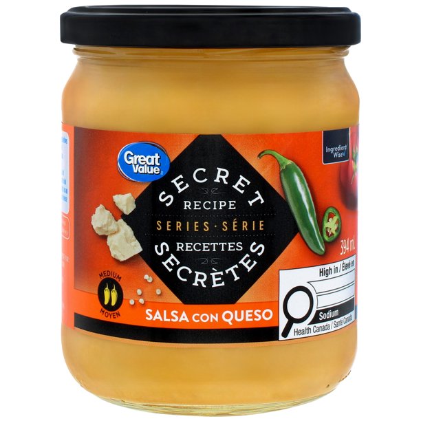 Great Value Secret Recipe Series Salsa Con Queso, 394 mL - Walmart.ca