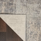 Nourison Rustic Textures Abstract Ivory/Silver 5'3" x 7'3" Area Rug ...