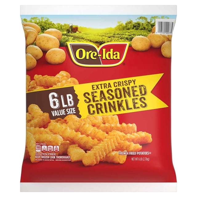 Ore-Ida Extra Crispy Seasoned Crinkles, Frozen, 6 lb. - Samsclub.com