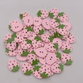 Farfi 50Pcs Sewing Buttons Lovely Durable Bakelite Strawberry Wooden ...