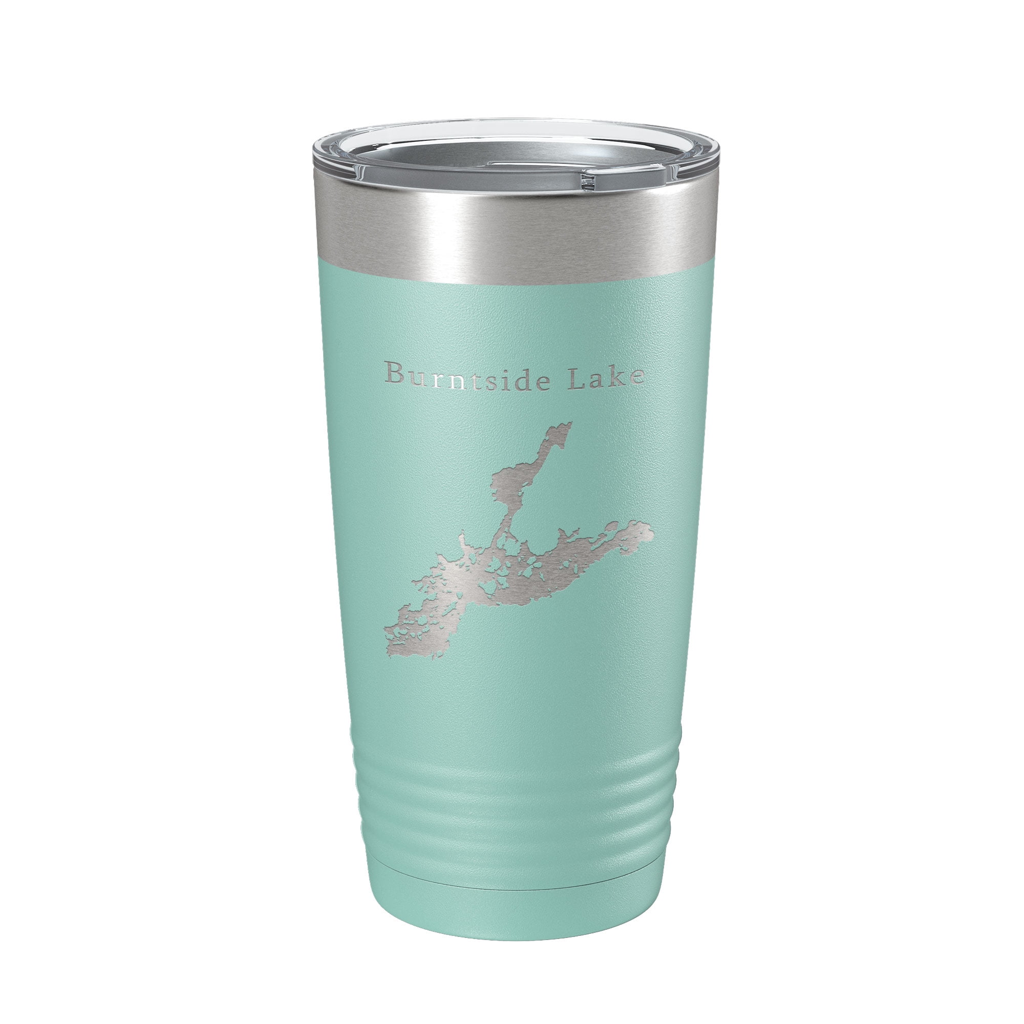 Burntside Lake Map Tumbler Travel Mug Insulated Laser Engraved Coffee ...