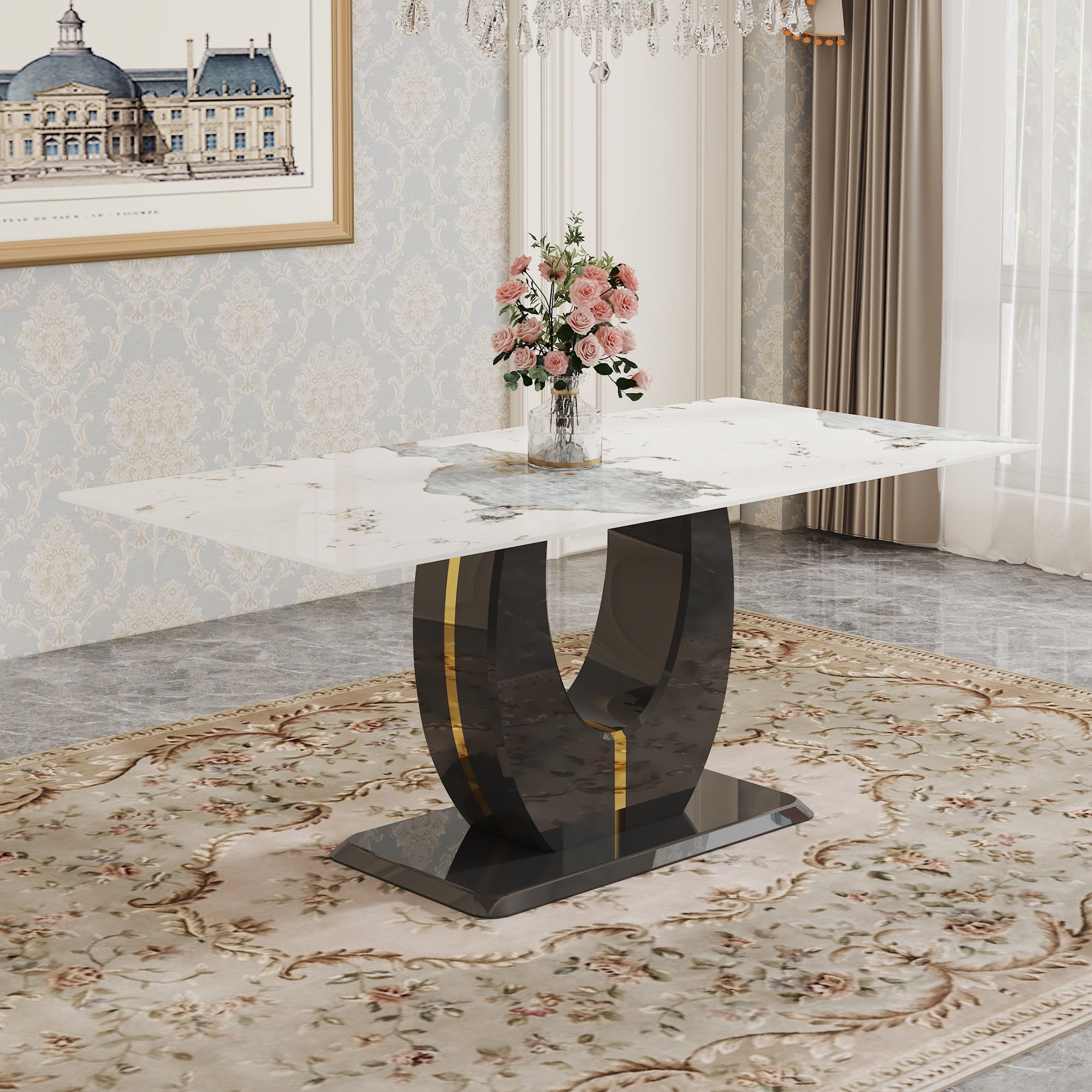 Click here for Noble House 71 Luxury Pandora Pattern Tempered Gla... prices