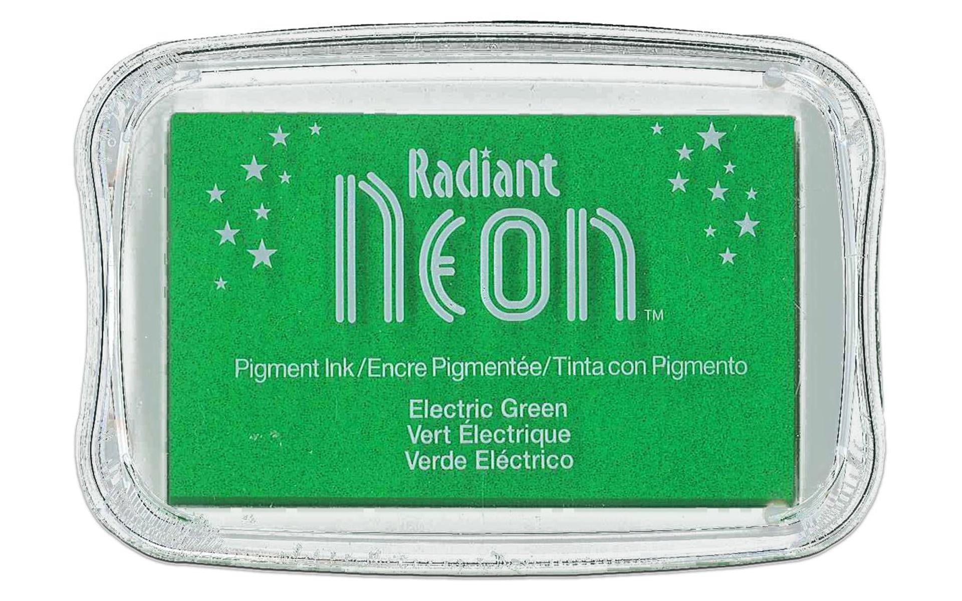 Radiant Neon Pigment Ink Pad Lg Electric Green - Walmart.com