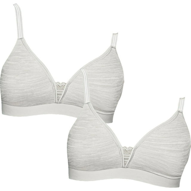 Hanes Women`s Ultimate ComfortBlend T-Shirt Unlined Wirefree Bra Set of ...