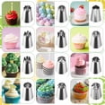 14Pcs Large Piping Tips Set, Stainless Steel Icing Nozzles Kit with ...
