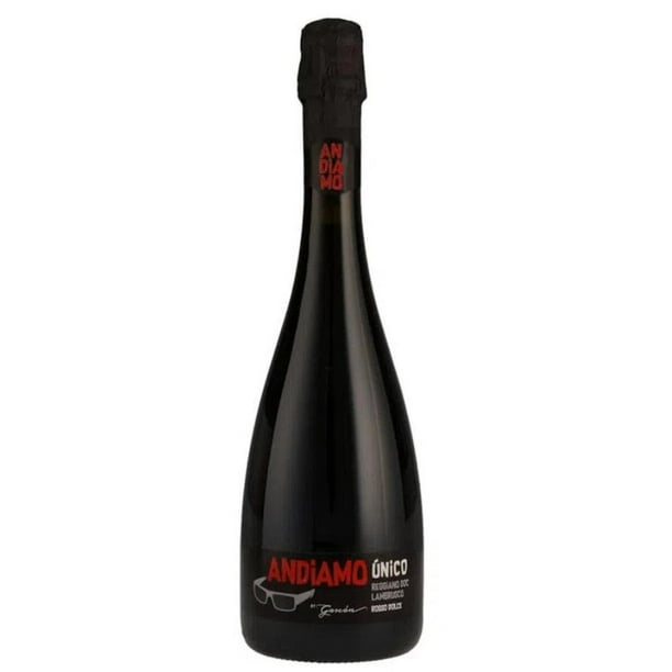 Pack de 4 Vino Tinto Andiamo único Lambrusco 750 ml Andiamo único ...