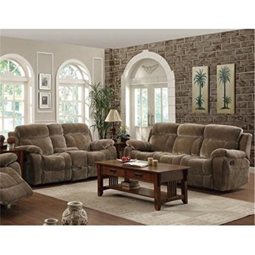 Coaster Weissman 3-piece Living Room Set Chocolate-Color:Chocolate ...