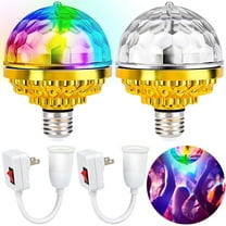 E27 LED RGB Lamp Lights 9W 6W 220v Magic ball Crystal Color Projector ...
