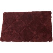 St Nicholas Square Gray Snowflake Throw Rug Crochet Edge 20x30 Cotton ...