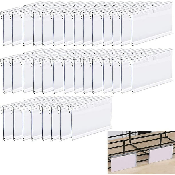 Pack Of 36 Transparent, Premium Pvc Label Holders, Plastic Price Tags ...
