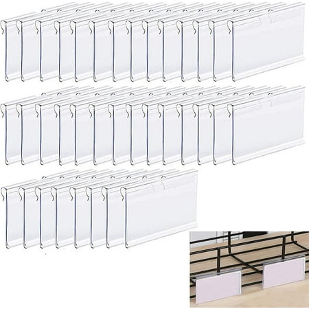 Pack Of 36 Transparent, Premium Pvc Label Holders, Plastic Price Tags ...