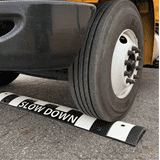 Imperial Standard White Rubber Speed Bumps for Asphalt - Speed Humps (6 ...