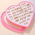 DESIGNICE 2026 New 36 Pairs/Box Multi-Color Cartoon Plastic Stud ...