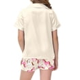 AWZXDE Girls Summer Pajama Short Sleeve Shorts Two Piece Outfit Cartoon ...