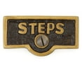 25 Switch Plate Tags STEPS Name Signs Labels Cast Brass Traditional ...