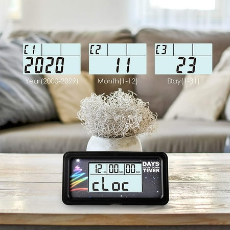 Digital 9999 Days Events Timer,Countdown Tracking,Stopwatch Record ...