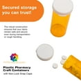 AVG Packaging Supplies Plastic Pharmacy Craft Containers with Non-Lock ...