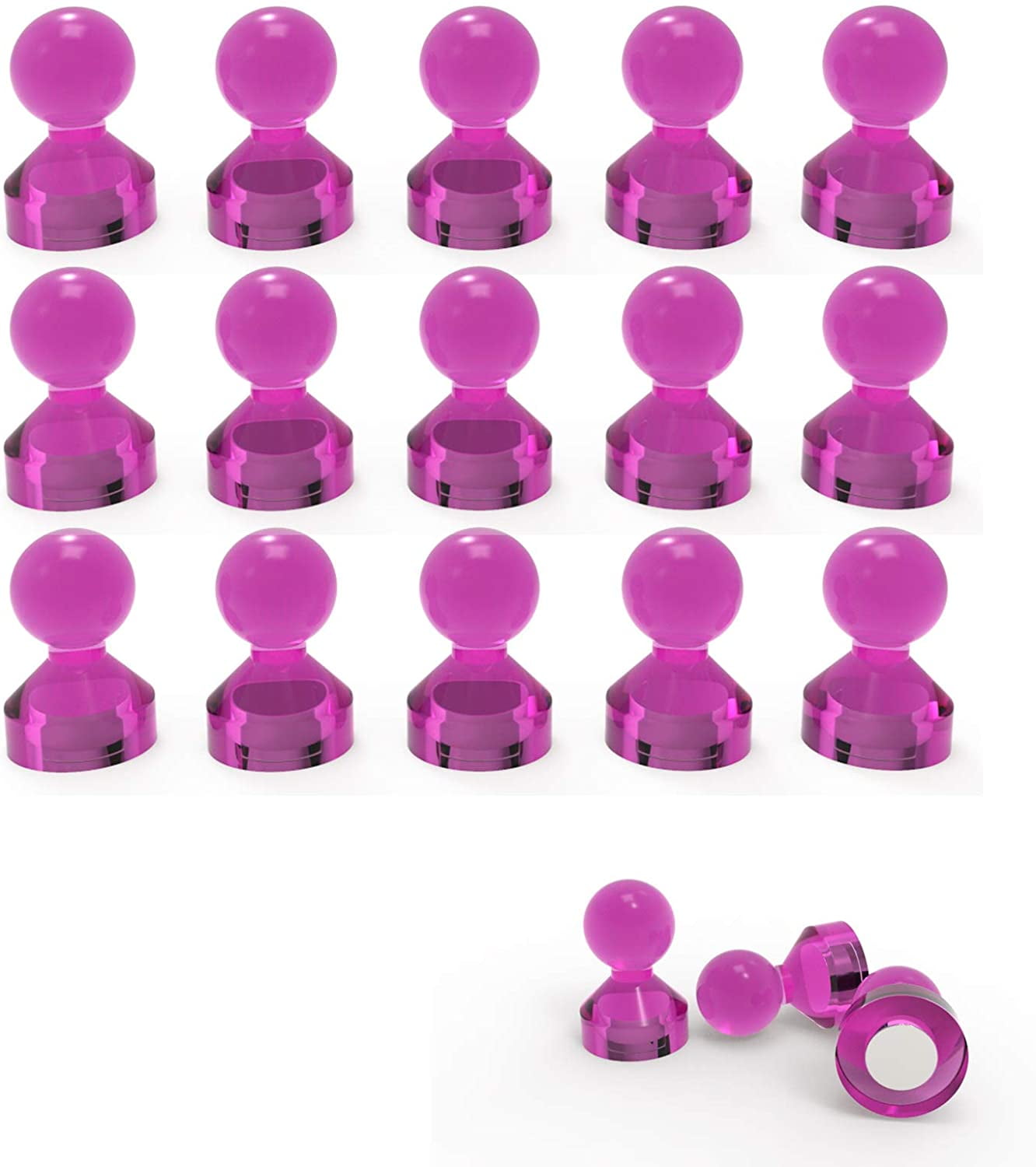 Magnetic Push Pins Strong Push Pin Magnets for Fridge Whiteboards ...