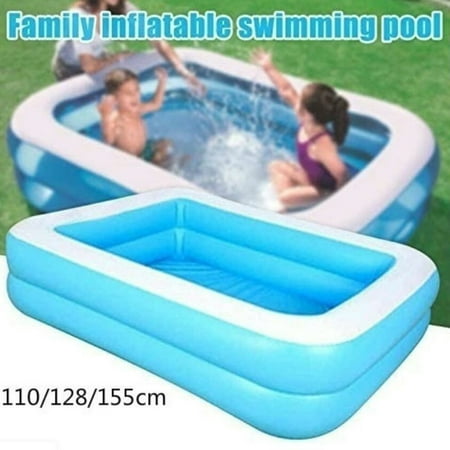 1.1M Swimming Pool For Kids Rectangular Thicken PVC Outdoor Equipment ...