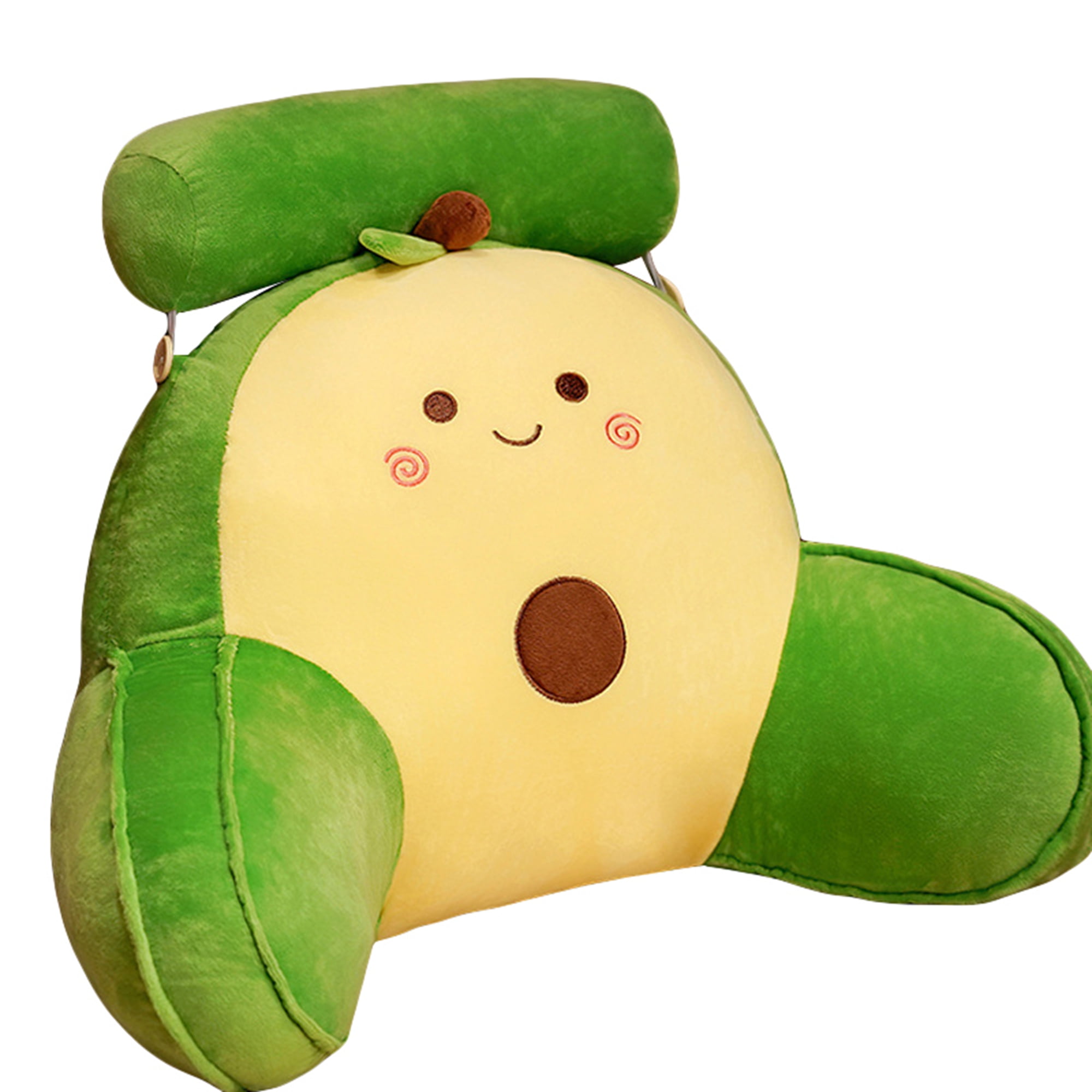 Bed Backrest Pillow with Arms Soft Plush Cartoon Animal Sofa Cushion ...