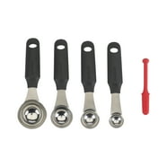 Winco 4-Piece Stainless Steel Deluxe Measuring Spoon Set - Walmart.com