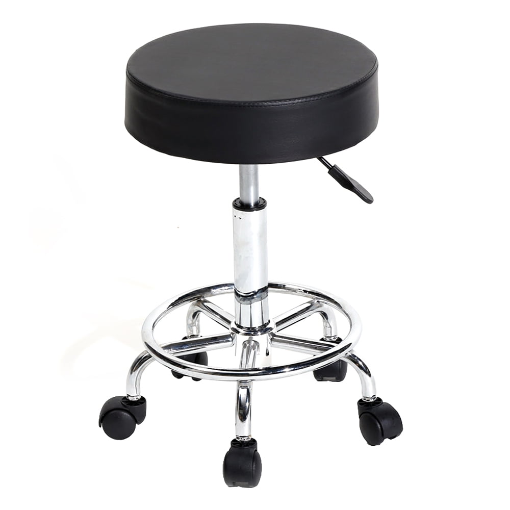 Winado Round Salon Stool Ha Ha Feet Rotation Bar Stool Black - Walmart.com