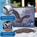 Gift Essentials Adult Puzzles 1000 Pieces Owl Snowy Landing Winter ...