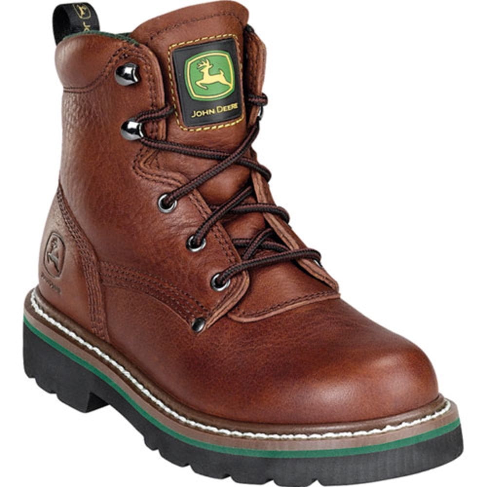 Boy's John Deere JOHNNY POPPER Lace Up Boots BROWN 3.5 M - Walmart.com
