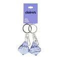 Claire's Tween Girls' Purple Gem Best Friend Keychain Set, 2 Pieces ...