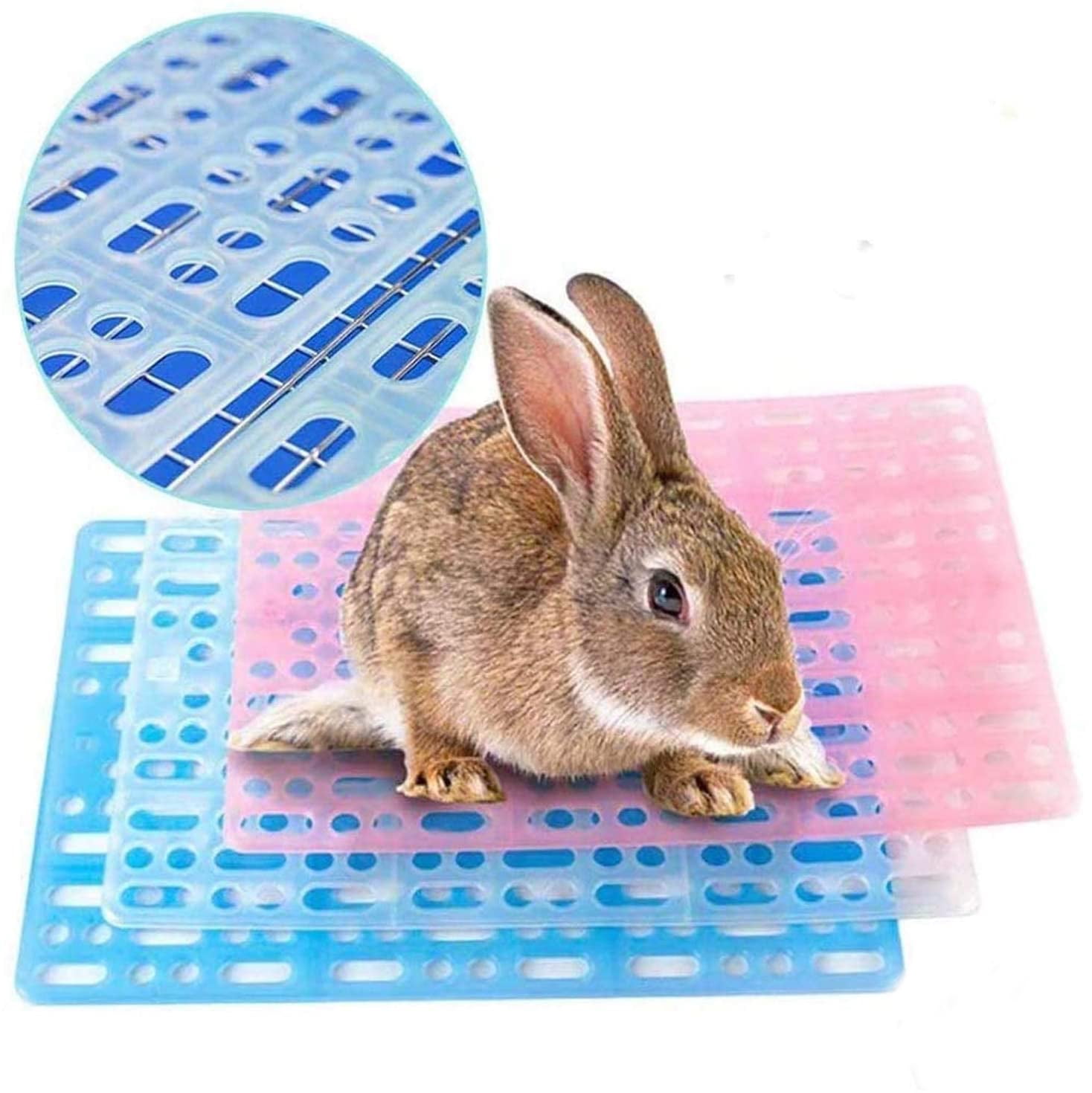 Walbest Rabbit Hamster Feet Pad, Hole Leak Water Design for Plastic ...