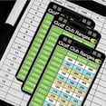 Golf Club Range Chart Card 2x3.5inch Golfers Quick Reference Distance ...