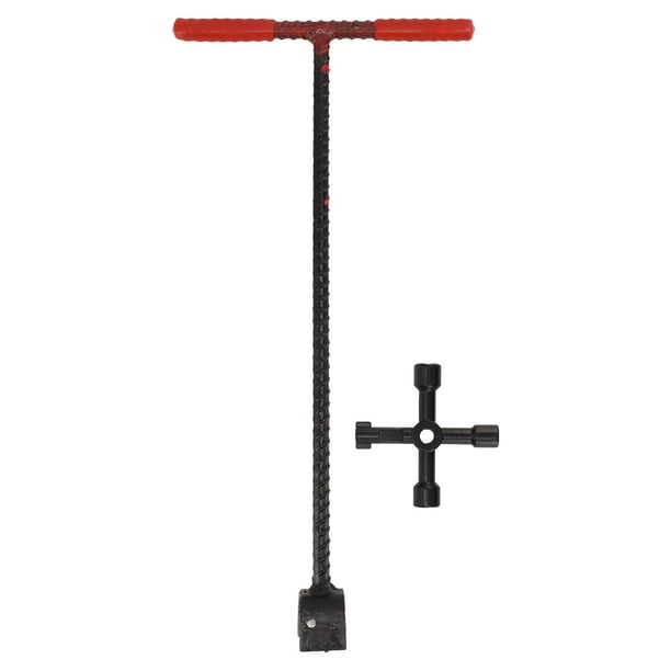 Oubit T Handle Curb Key,41x20cm Water Meter Key Water Meter Valve Key ...
