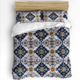 Bohemian Floral Twin Duvet Cover Set, Vintage Boho Ethnic Tribal Flower ...