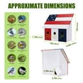 14" Americana 3 compartment Wood Birdhouse - Walmart.com