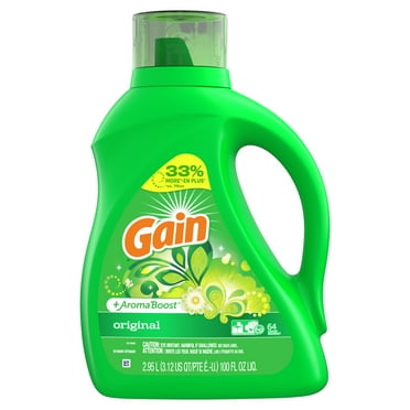 Gain Laundry Detergent, Original Scent, 107 Loads, Oxi Boost, Effective ...