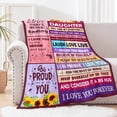 Bed Blanket To My Daughter 50"x60" Gift for Birthdays Graduations ...