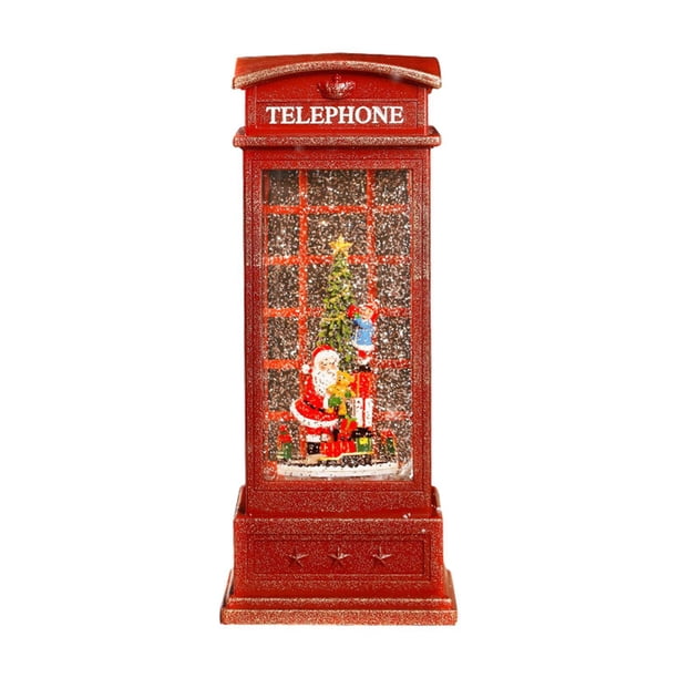 Desktop Figurine,Musical Lighted Christmas Snow Globe Holiday,Xmas ...