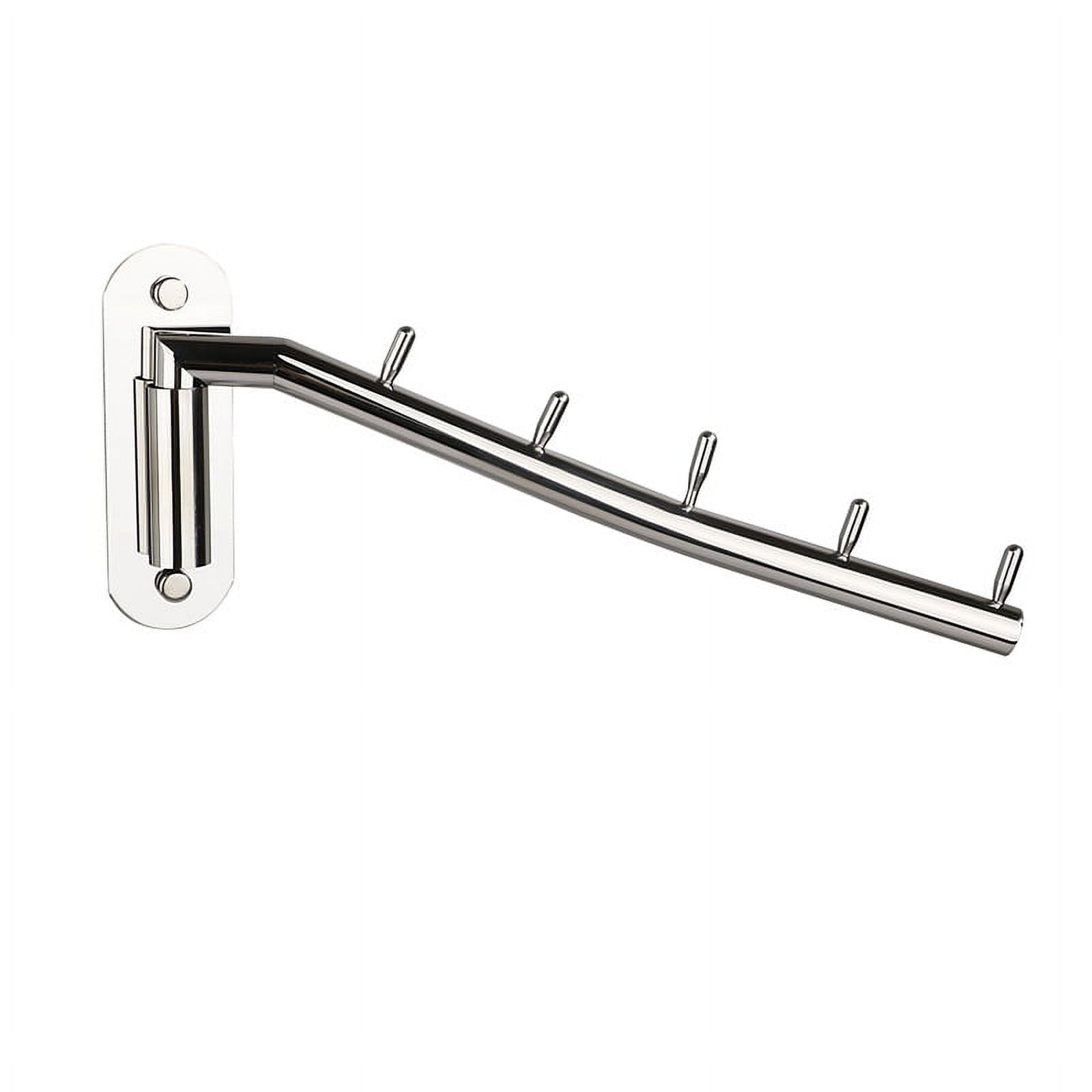 Colgador de pared plegable con brazo giratorio en acero inoxidable ...