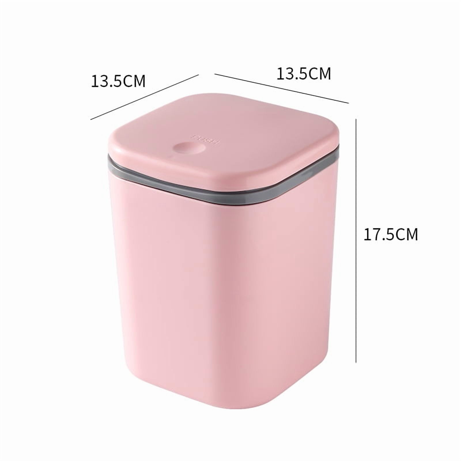 Click here for Unbranded Pink Compact Pp Desktop Trash Can With L... prices
