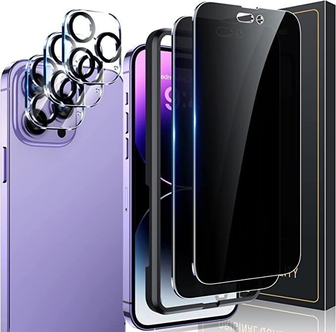 Entronix Privacy Tempered Glass Screen Protector for Apple iPhone 14 ...