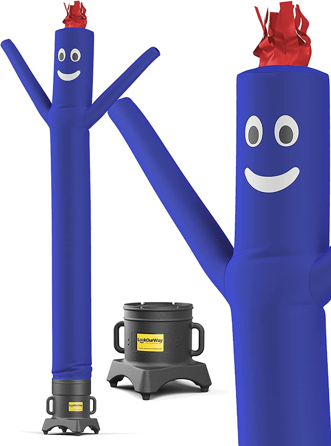 LookOurWay Air Dancers 10-Feet Tall Blue Inflatable Tube Man Complete ...