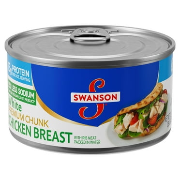 Swanson Premium White Chunk Chicken Breast in Water, Fully Cooked, 2 ...