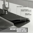 Cuttable Kitchen Sink Faucet Mat: 2PCS 30"Lx5.5"W DIY Splash Guard for ...