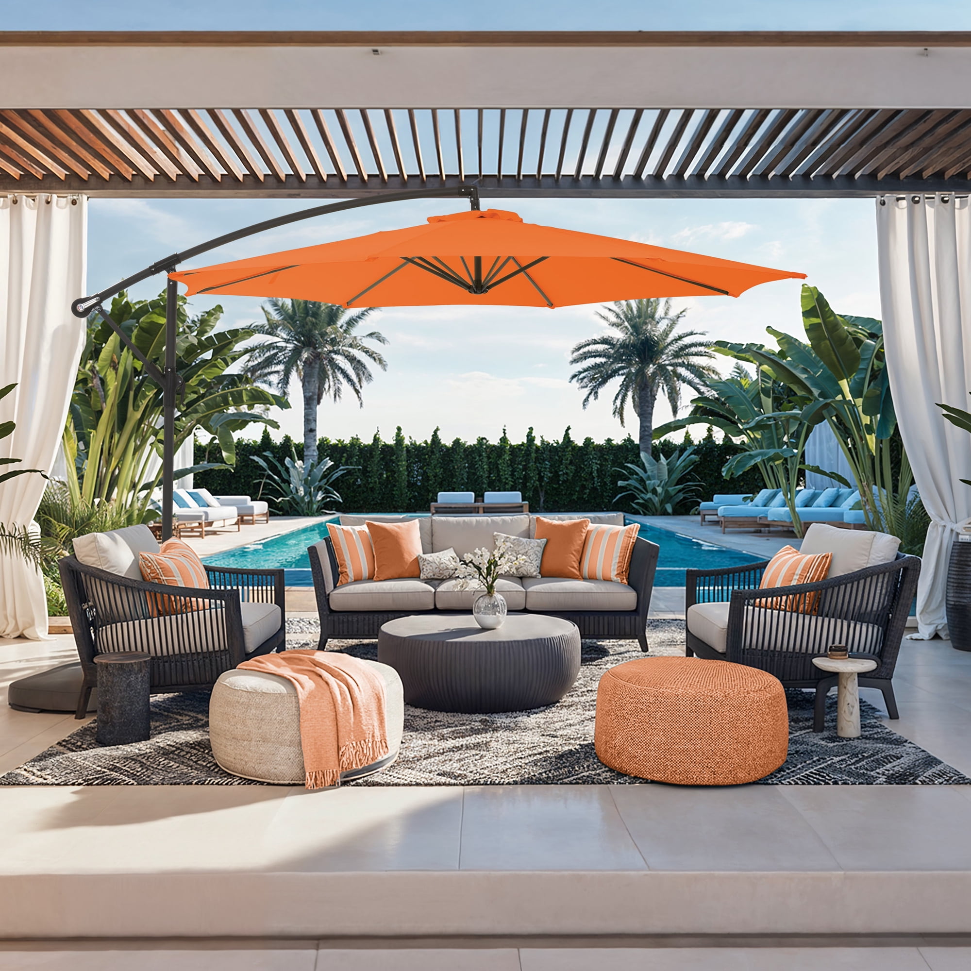 Click here for Corliving 9.5ft Tilting Cantilever Outdoor Patio U... prices