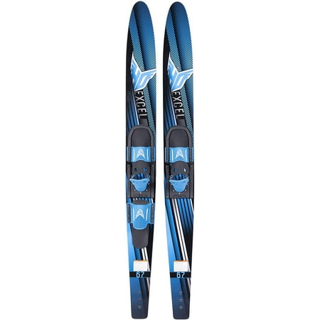 HO Skis Blast 59-Inch Waterskiing Combo Skis w/ Trainer Bindings, One ...