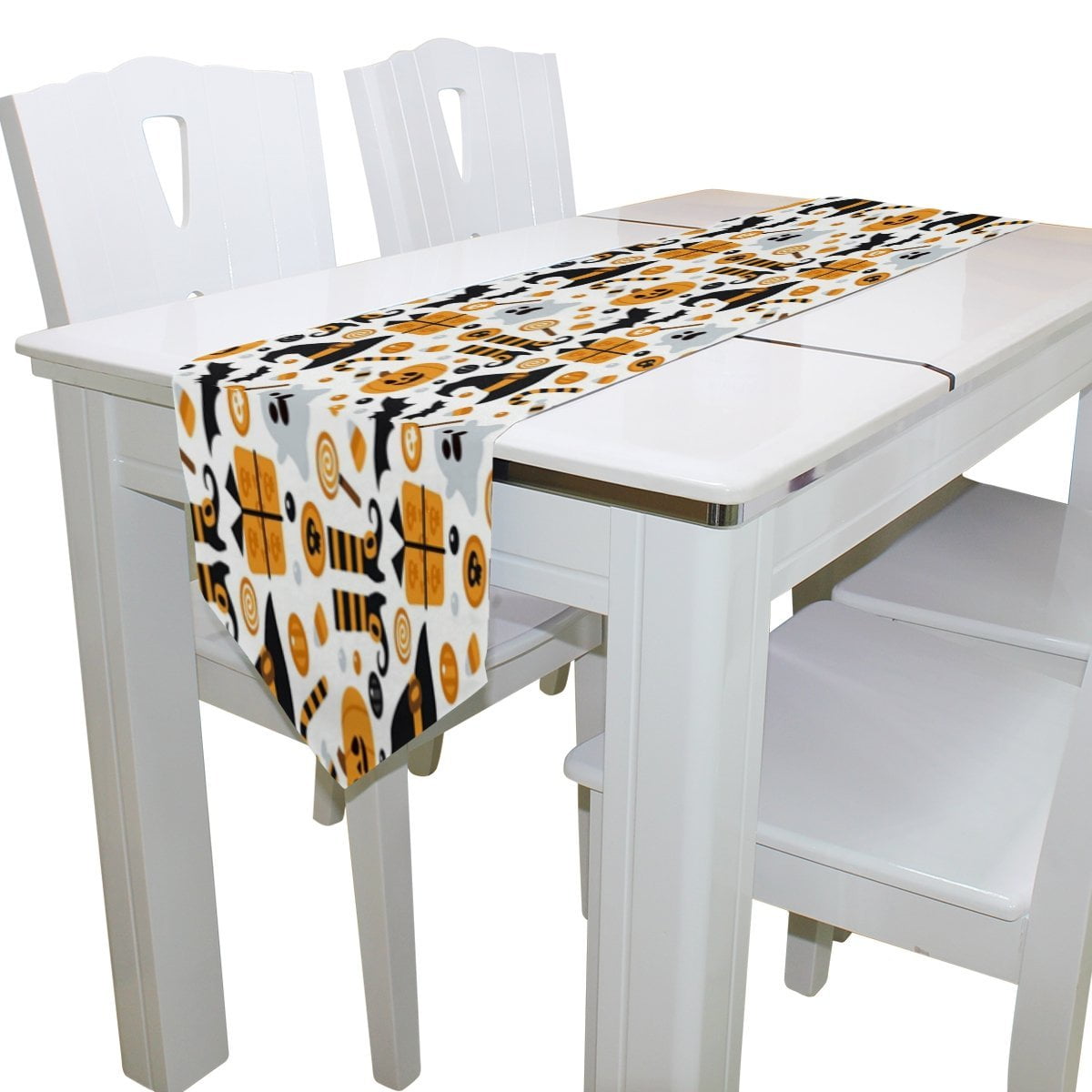 POPCreation Halloween Pumpkin Ghost Table Runner Decoration Kitchen ...