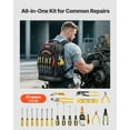 Heavy Duty Tool Backpack with 65 Pockets Laptop Compartment Molded Base ...