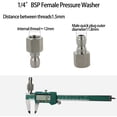 1/4" BSP Female High Pressure Washer Fitting Adapter Mini 11.6mm Quick ...